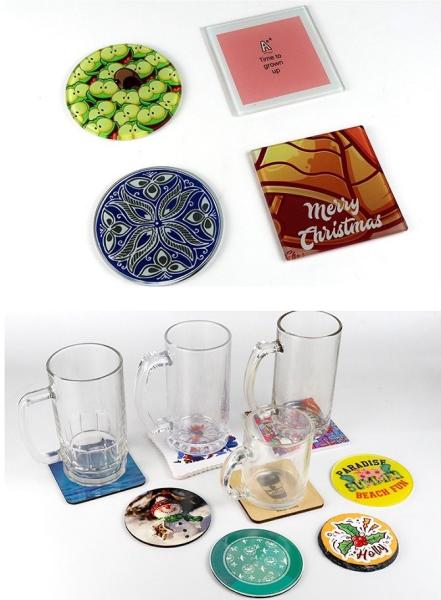 Zusammengestelltes Sublimationsglas für den Fotodruck 10 cm Größe