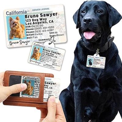 China DIY Custom Sublimation Pet ID Tags MDF For Sublimation Printing for sale