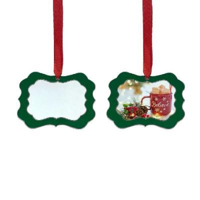 Cina Sublimazione Idee regalo di Natale Natale Sublimazione Pendenti bianchi in vendita
