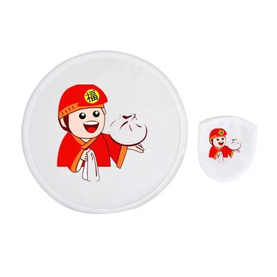 Cina Ventaglio pieghevole rotondo in poliestere personalizzato per sublimazione in vendita