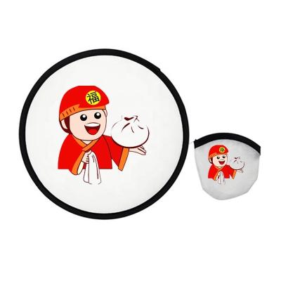 Cina Ventaglio pieghevole rotondo in poliestere personalizzato per sublimazione in vendita