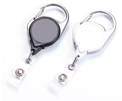 China Custom Double-Sided Sublimation Lanyard Clips Heat Transfer Keychain Clip For ID Badges Keys Backpacks for sale