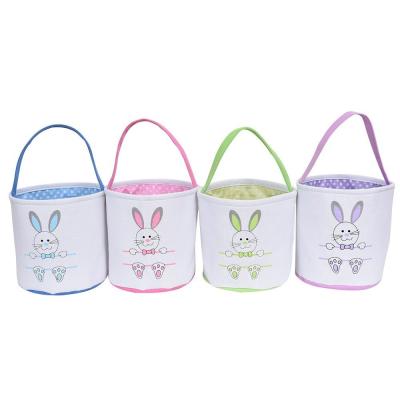 China Customizable Sublimation Easter Canvas Tote Bag DIY Printable Blank Canvas Bag for sale