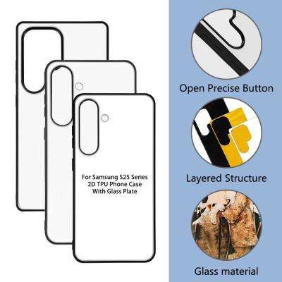 China Protetor de capa de telemóvel em branco para sublimação de vidro TPU 2D personalizável para Galaxy S25 à venda