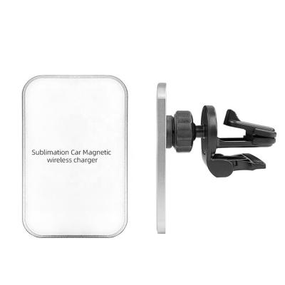 China Custom Portable Sublimation Magsafe Wireless Car Charger For IPhone for sale