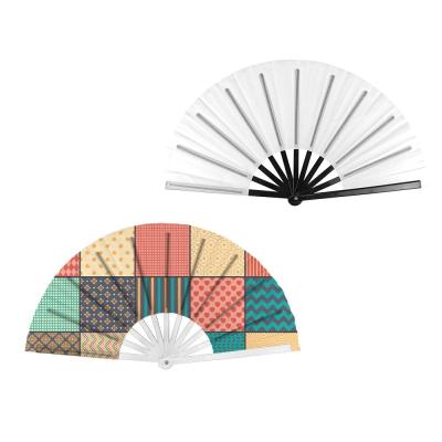 중국 승화 폴리에스터 접이식 부채 13'' DIY 열전사 재료 판매용