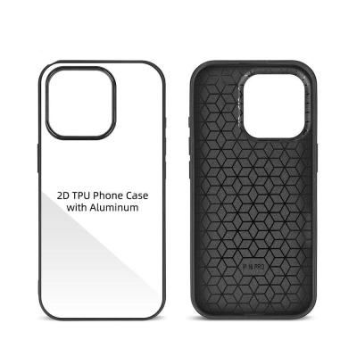 China Funda de silicona TPU para iPhone 16 con sublimación personalizada y lámina de aluminio, cubierta para teléfono móvil en blanco en venta
