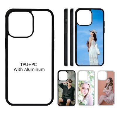 중국 2D TPU PC 맞춤 인쇄 승화 블랭크 아이폰 12 13 14 15 Pro Max 모바일 폰 케이스 판매용