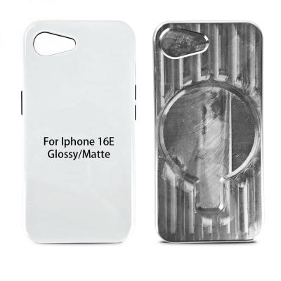 China 3D 2 en 1 Magsafe Casilla de Sublimación Para Iphone16e Casilla de teléfono de sublimación en blanco Casilla de teléfono magnética personalizada en venta