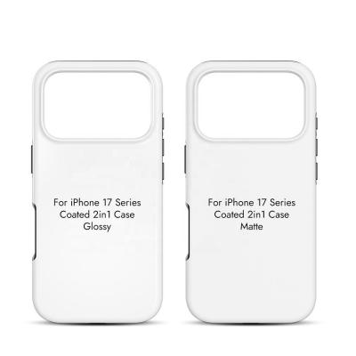 Cina Sublimazione 3d 2 in 1 Custodie per telefono rivestite Grezze Opache Lucide Per iPhone Serie 17 Cover per cellulare in vendita