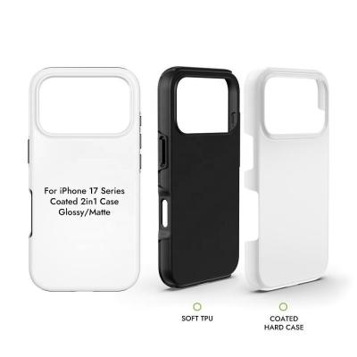 Cina Sublimazione 3d 2 in 1 Custodie per telefono rivestite Grezze Opache Lucide Per iPhone Serie 17 Cover per cellulare in vendita