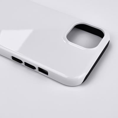 中国 2 in 1 硬いサブライメーション電話ケース iPhone 15 空白 3d コーティング 携帯カバー サブライメーション 販売のため