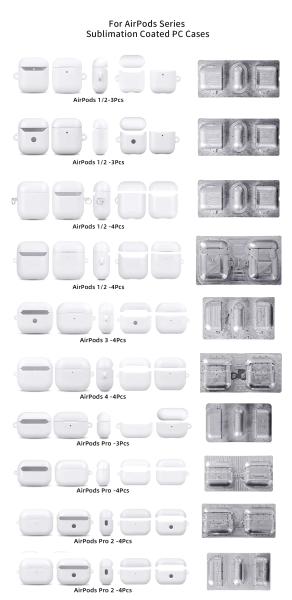 Quality 3D Print Sublimation Airpod Case Blanks For Airpods 4 for sale