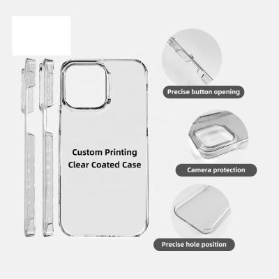 China Funda de teléfono transparente de sublimación recubierta, funda de teléfono transparente personalizada para transferencia de calor en venta