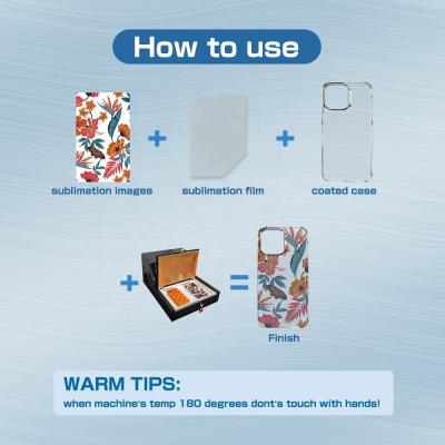 China Funda de teléfono transparente de sublimación recubierta, funda de teléfono transparente personalizada para transferencia de calor en venta