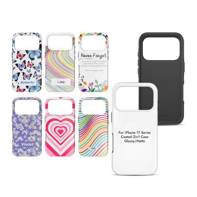 中国 サブライメーション 3d 2 In 1 コーティング 携帯電話ケース 空白 マット グランシー iPhone 17 シリーズ 携帯電話カバー 販売のため