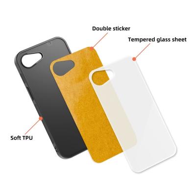 China Iphone Camera Lens Protector Sublimation Glass Mobile Cover Tempered Glass Iphone 16e Case for sale