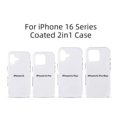 Cina 3D Sublimazione 2 in 1 Rivestito Cassa MagSafe per iPhone 16 Cassa per telefono magnetica a trasferimento di calore in vendita