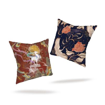 China Custom Throw Pillow Covers Linen Polyester Digital Sublimation Printed Sofa Cushion Covers Pillow Case For Room for sale