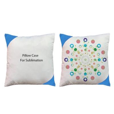 Cina Stampa su misura Cassa cuscino di sublimazione a doppio lato in bianco 40*40CM Poliestere Colore angolo cuscino di sublimazione in bianco in vendita