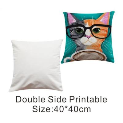 China Sublimation Cushion Cover Photo Printing 40*40CM Flannelette Sublimation Pocket Cushion Cover for sale