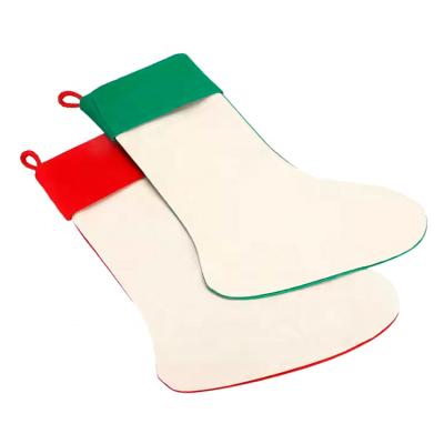 China Christmas Tree Decoration Sublimation Blank Christmas Stockings Tree Ornaments for sale