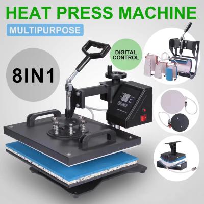 China Multifunctional Combo Heat Press 8 in 1 for sale