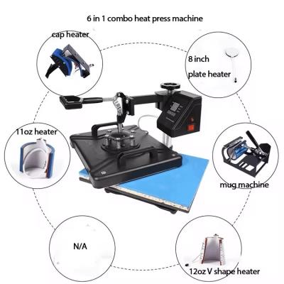 China Multifunctional Combo Heat Press 8 in 1 for sale