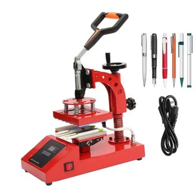 China Red Manual Pen Heat Press Machine Sublimation Pen Printing Machine for sale