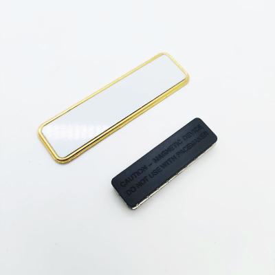 중국 재사용 가능 빈 수블리메이션 이름 배지 자기 이름 태그 사용자 지정 로고 판매용