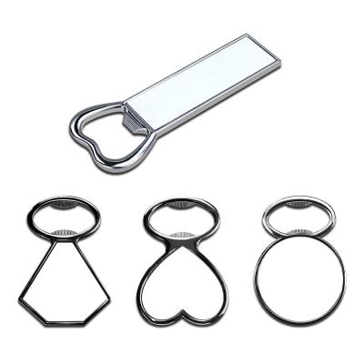 China Personalized Sublimation Metal Fridge Magnet Bottle Opener Custom Magnet Bottle Opener for sale