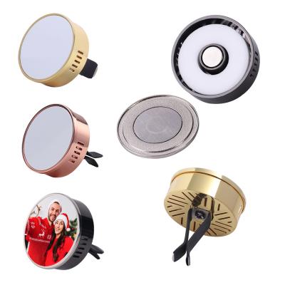 China Sublimation Car Vent Aroma Air Car Holder Clip Essential Diffuser for sale