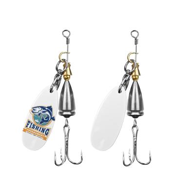 China Sublimatie cadeau doos Custom Hollow Metal Aluminium Plate Plumb Drie haak vishaak voor buiten vissen Te koop