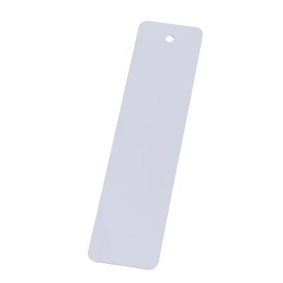 China custom photo bookmark Metal Aluminum Bookmarks Gloss White Blank Sublimation Bookmark With Tassel for sale
