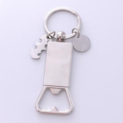Cina Regalo per la festa del papà Fai da te Portachiavi in metallo personalizzato Sublimazione Apribottiglie Portachiavi in vendita