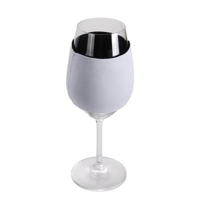 Logotipo personalizado Sublimação Neoprene Refrigerador de vidro de vinho Isolado Gelo Refrigerador de vidro de vinho Porta mangas