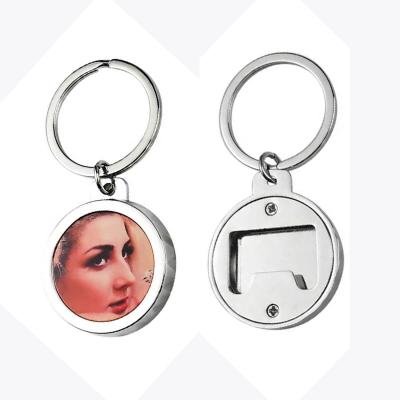 중국 맞춤형 열쇠고리 맥주 병따개 승화 금속 병따개 열쇠고리 판매용