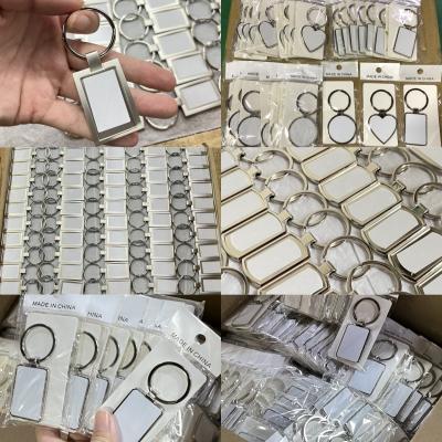 China Advertising Promotional Gift Metal Sublimation Alloy Key Chain Blank Llaveros Personalizados Keyring Logo Custom Metal Keychain for sale