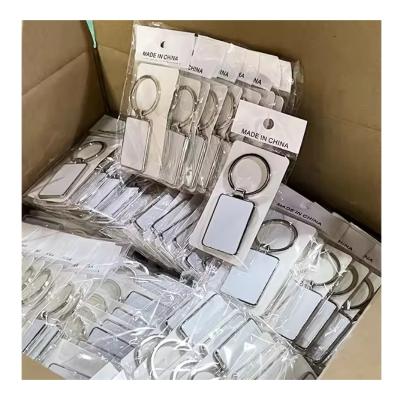 China Advertising Promotional Gift Metal Sublimation Alloy Key Chain Blank Llaveros Personalizados Keyring Logo Custom Metal Keychain for sale