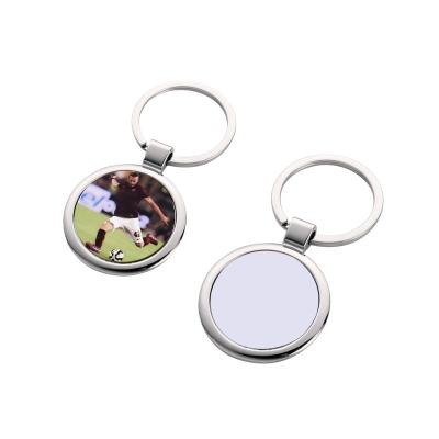 China Sublimation Round Photo Keychain personalized promotional gift for sale