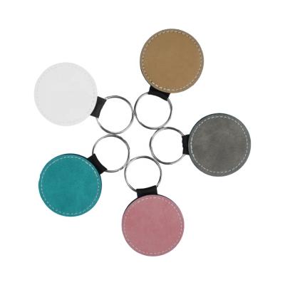 중국 PU 수블리메이션 심장 키 체인 빈 사용자 지정 로고 듀얼 사이드 프린팅 수블리메이션 가죽 키 체인 판매용