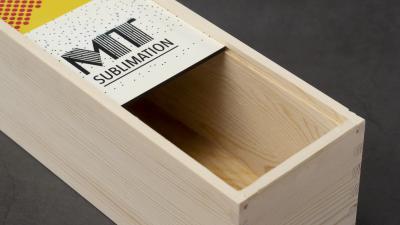 중국 창의적인 DIY 수블리메이션 빈크 열 전송 인쇄 나무 수블리메이션 와인 상자 판매용