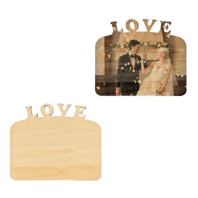 China Custom Sublimation Romantic Picture Frames Love Photo Frame for sale