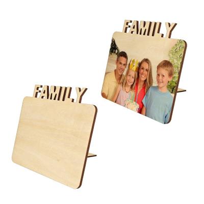 China DIY Printable Wooden Plywood Photo Frame Sublimation Family Blank Picture Frame for sale