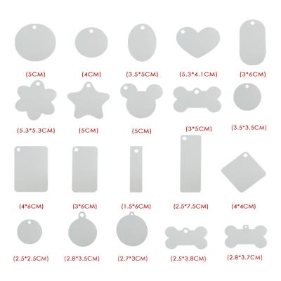 Cina Cute Cartoon Pendant Creativo Dog Tag Sublimazione Spazi bianchi Sublimazione Custom Spazi bianchi in vendita