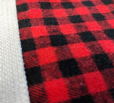 Cina Linen Sublimation Placemat Blanks Custom Printed Christmas Red Plaid Table Mats Sublimation Dish Mat in vendita