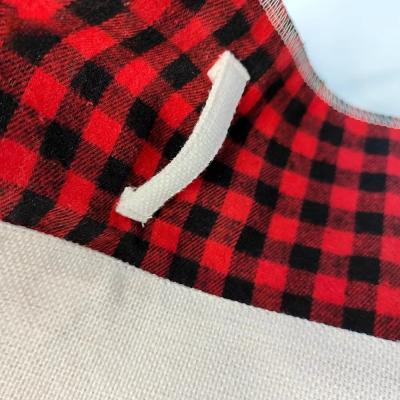 Cina Linen Sublimation Placemat Blanks Custom Printed Christmas Red Plaid Table Mats Sublimation Dish Mat in vendita