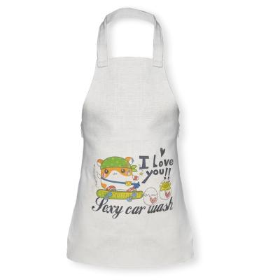 Cina Grembiule in lino per sublimazione per bambini adulti, grembiuli da cucina personalizzati in vendita
