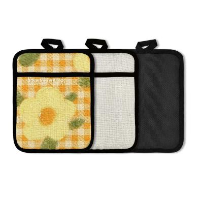 Cina Diy silicone resistente al calore portapotti con lenzuola da tasca portapotti in sublimazione in bianco in vendita