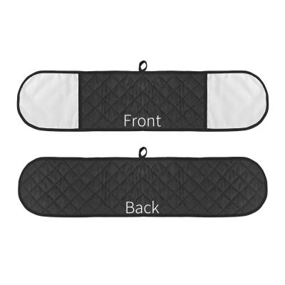 中国 昇華ブランクオーブングローブ カスタムリネン二重ミトン 長い折り畳み耐熱電子レンジミトン 販売のため